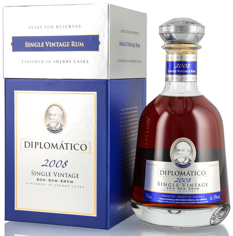 Diplomatico Single Vintage 2008 Rum 43% vol. 0,70l | Weisshaus Shop