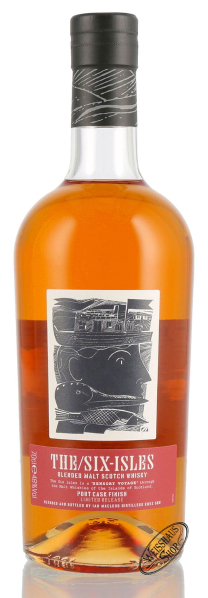 The Six Isles Port Cask Finish Blended Whisky 48% vol. 0,70l | Weisshaus Shop