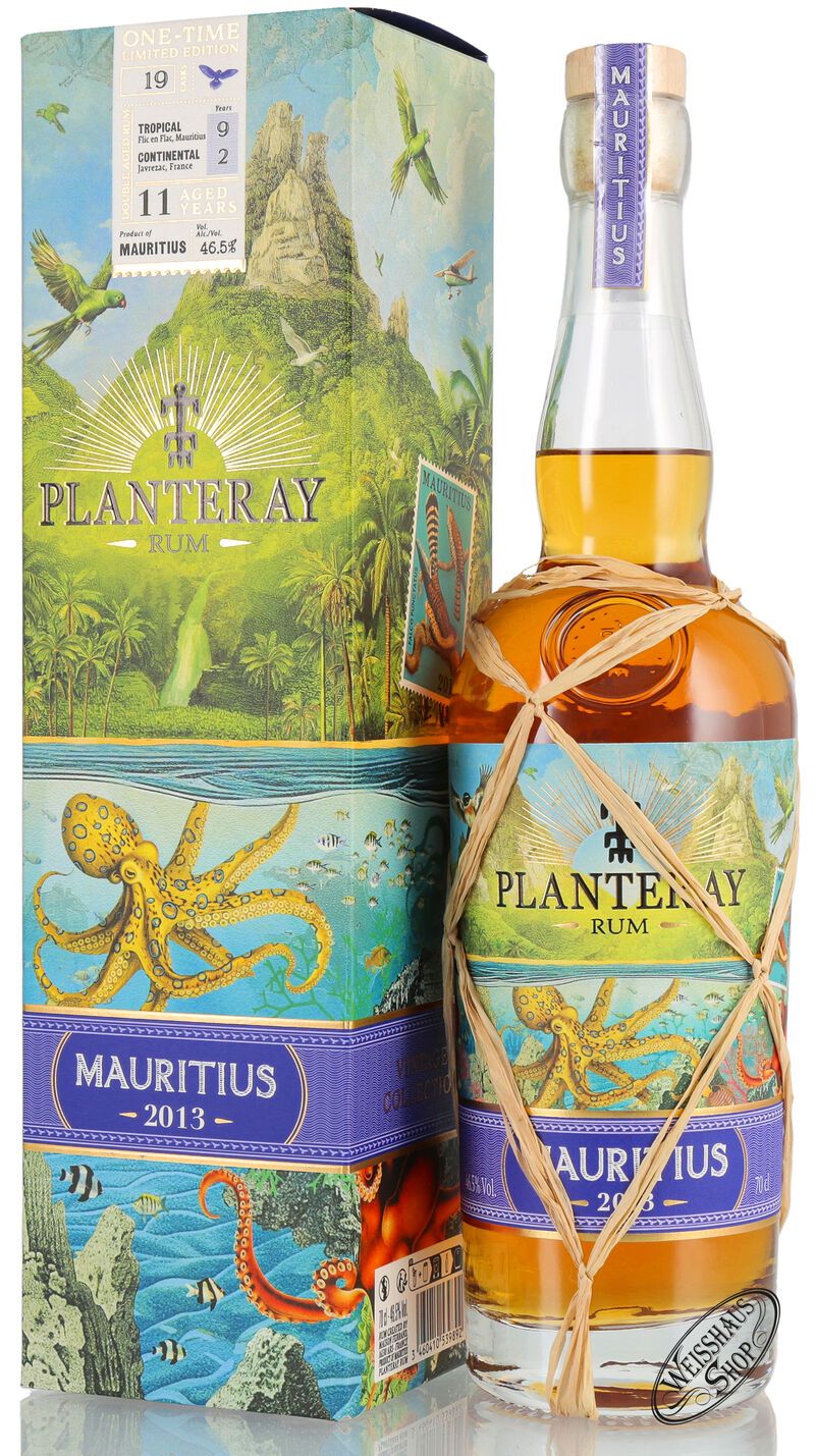 Planteray Mauritius 2013 One Time Limited Edition Rum 46,5% vol. 0,70l ...