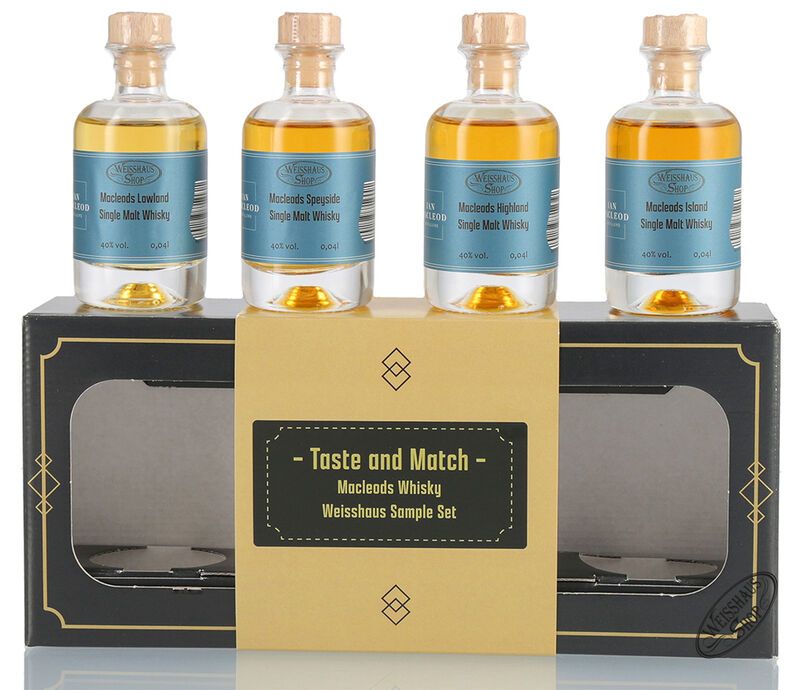 Taste and Match - Macleods Whisky 4 x 0,04l Weisshaus Sample Set | Weisshaus Shop