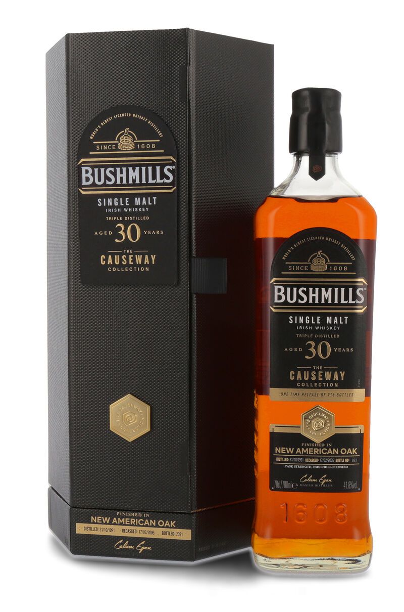 Bushmills Causeway Collection 30 YO Irish Whiskey 41,8% vol. 0,70l ...