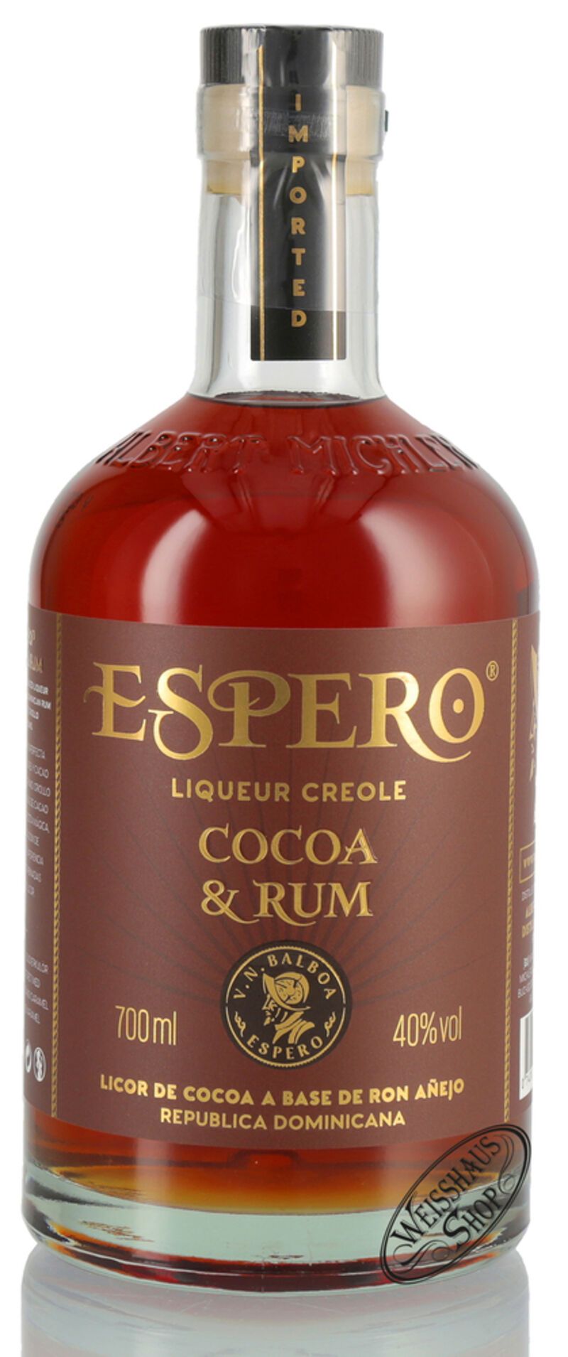 Espero Cocoa & Rum Liqueur 40% vol. 0,70l | Weisshaus Shop