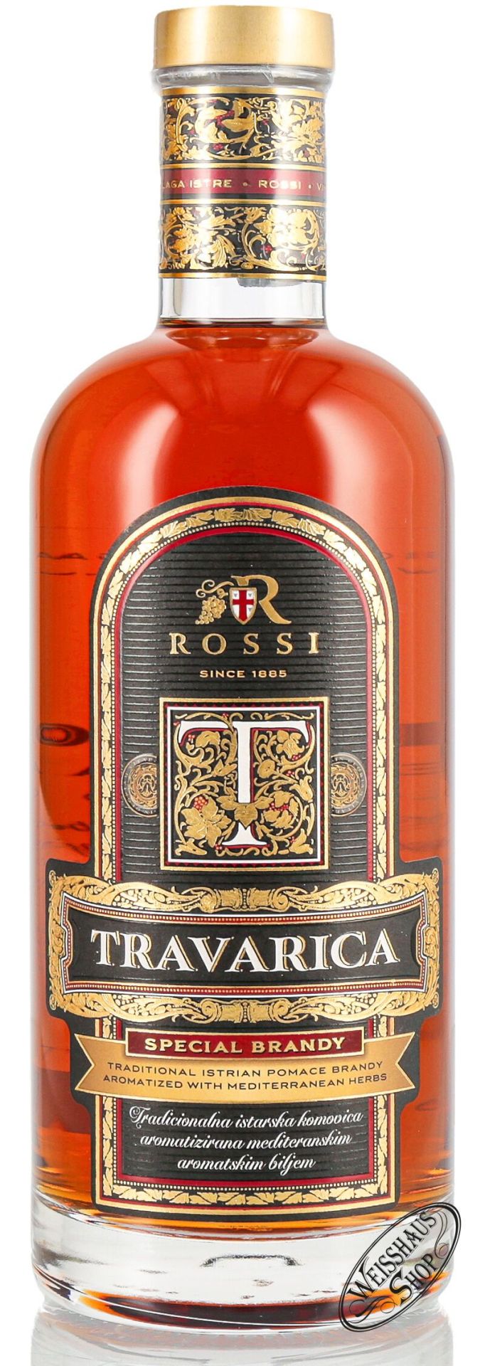 Rossi Travarica Brandy 40% vol. 0,70l | Weisshaus Shop