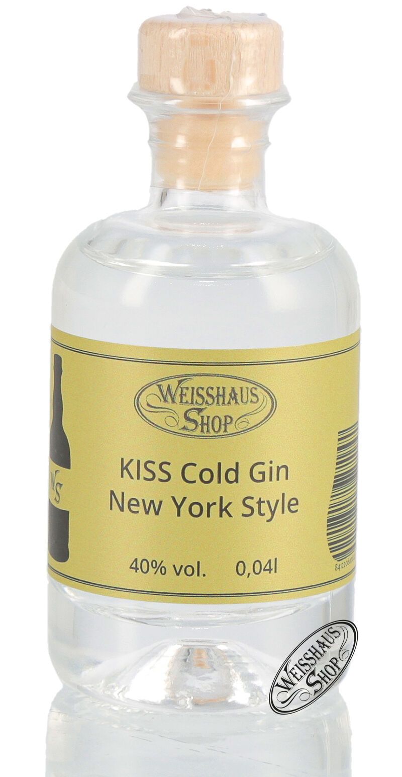 KISS Cold Gin New York Style 40% vol. 0,04l Weisshaus Sample ...