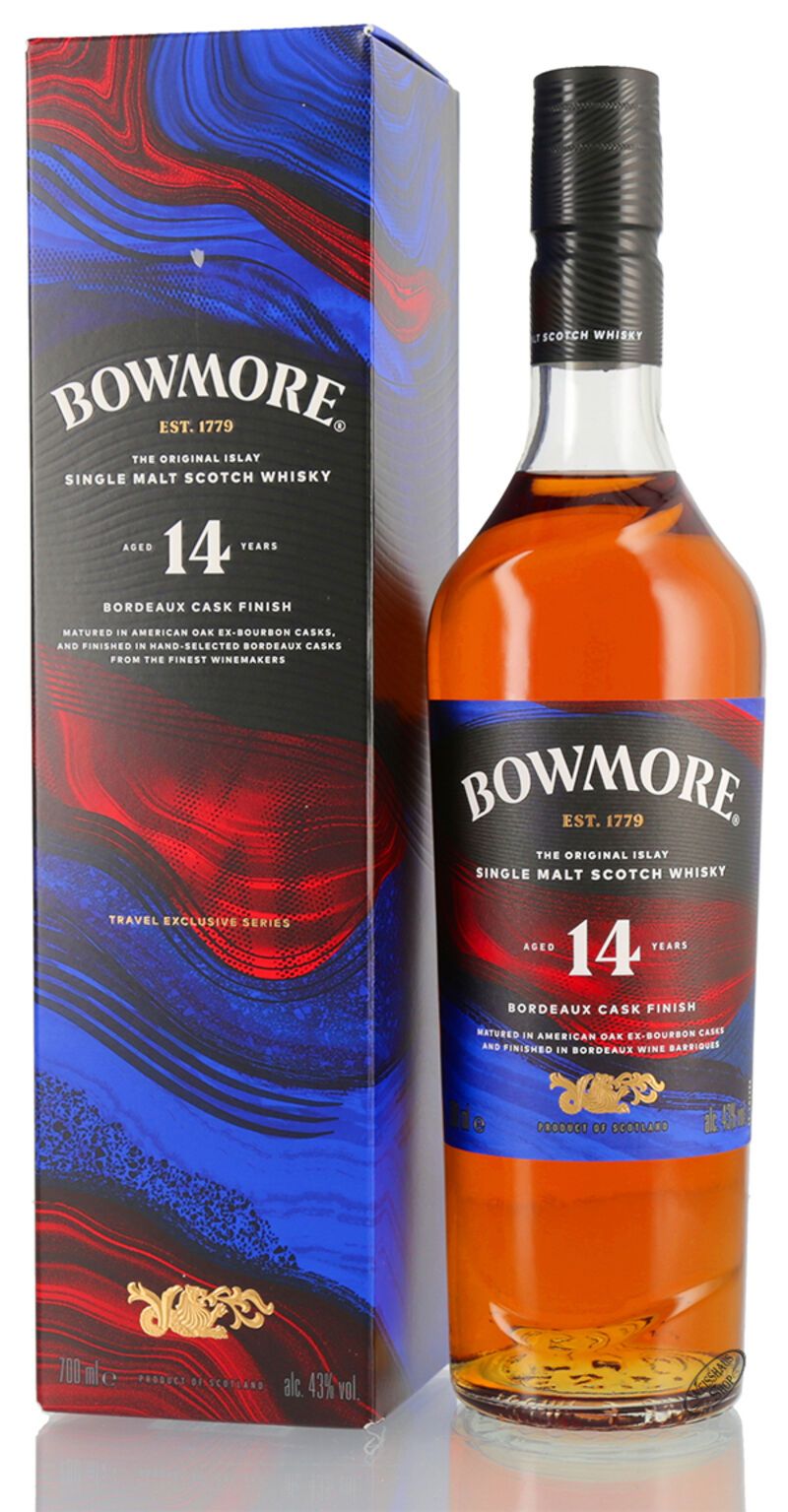 Bowmore 14 YO Bordeaux Cask Finish Islay Whisky 43% vol. 0,70l | Weisshaus Shop