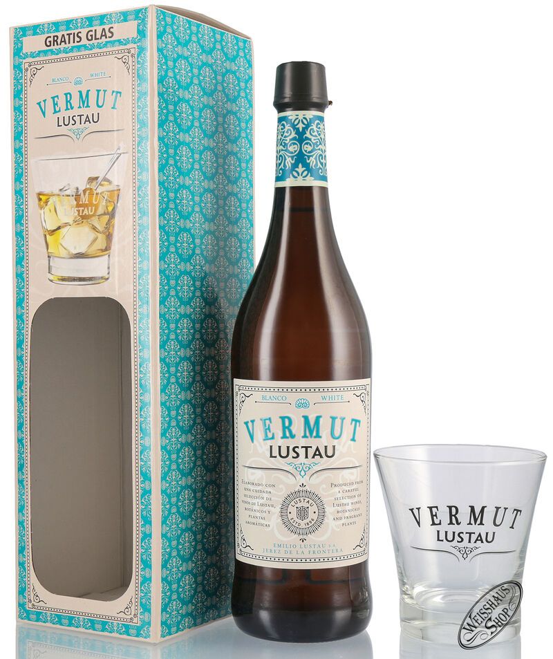 Lustau Vermut White Geschenk-Set 15% vol. 0,75l | Weisshaus Shop