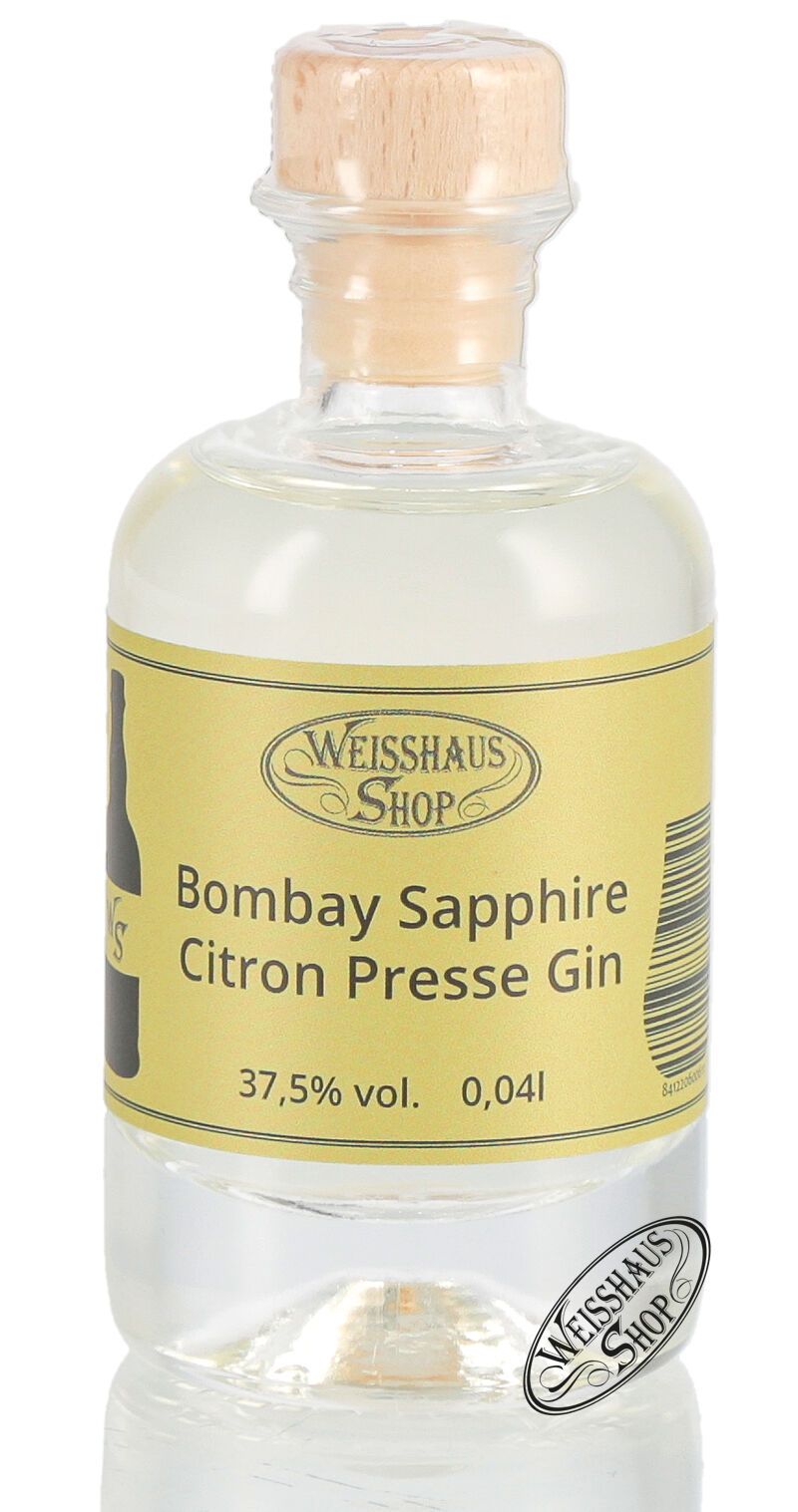 Bombay Sapphire Citron Presse Gin 37,5% vol. 0,04l Weisshaus Sample | Weisshaus Shop