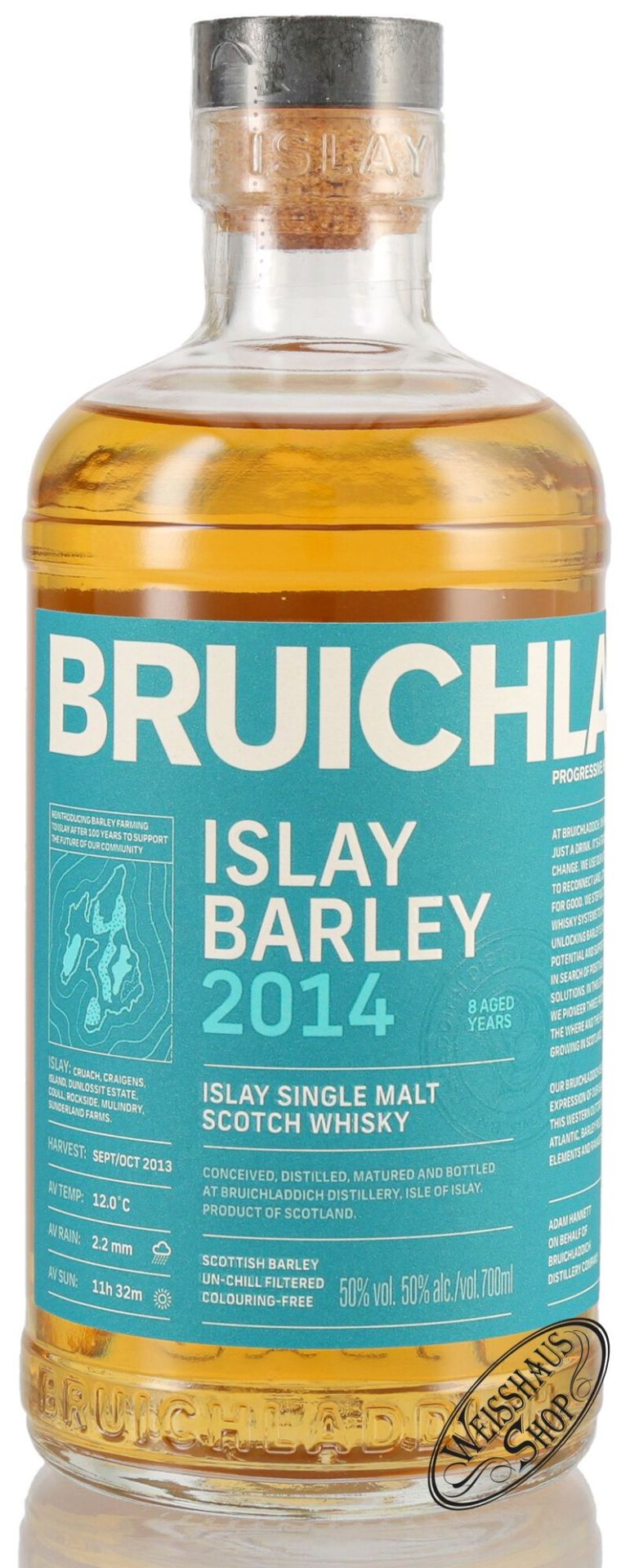 Bruichladdich Islay Barley 2014 Islay Whisky 50% vol. 0,70l | Weisshaus ...