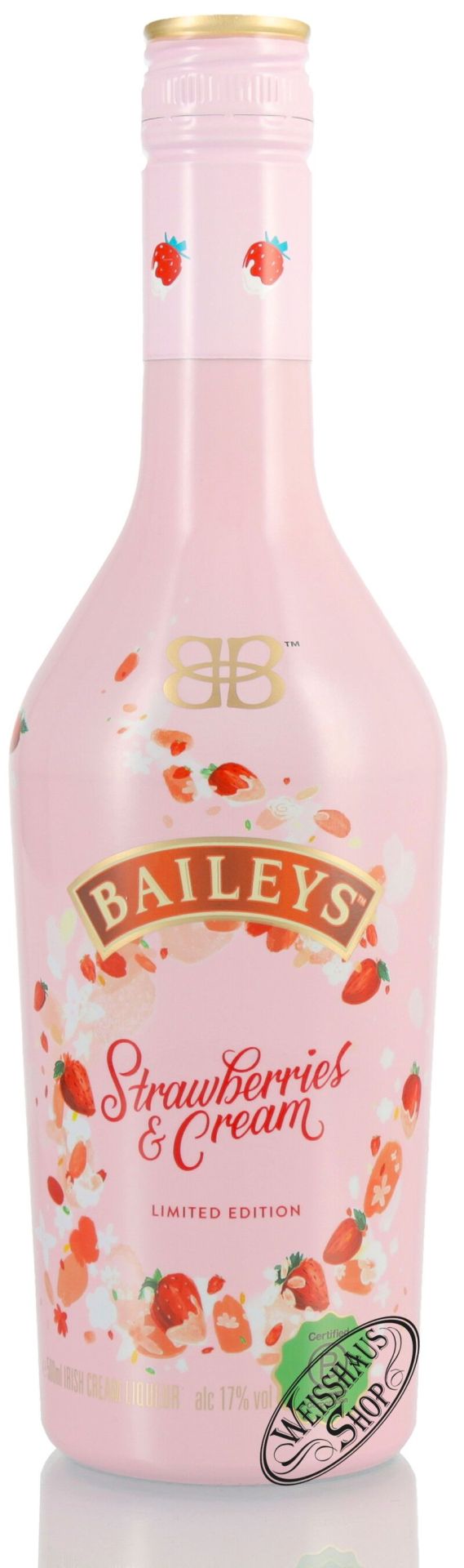 Baileys Strawberries & Cream Likör 17% vol. 0,50l | Weisshaus Shop