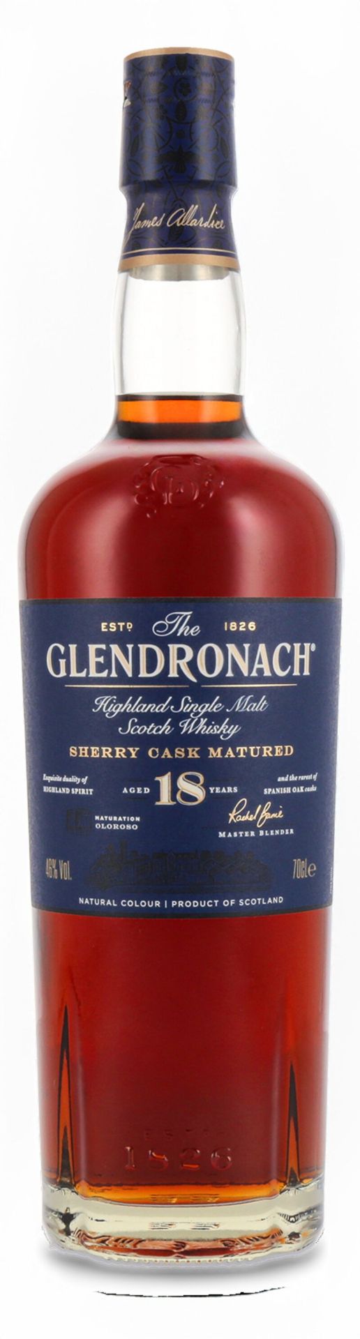 Glendronach 18 YO Sherry Cask Matured Whisky 46% vol. 0,70l | Weisshaus ...