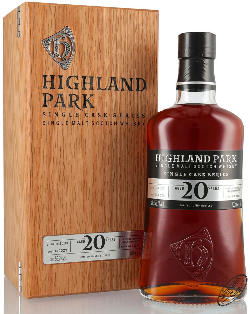 Highland Park 20 YO Single Cask #1494 Whisky 56,7% vol. 0,70l ...