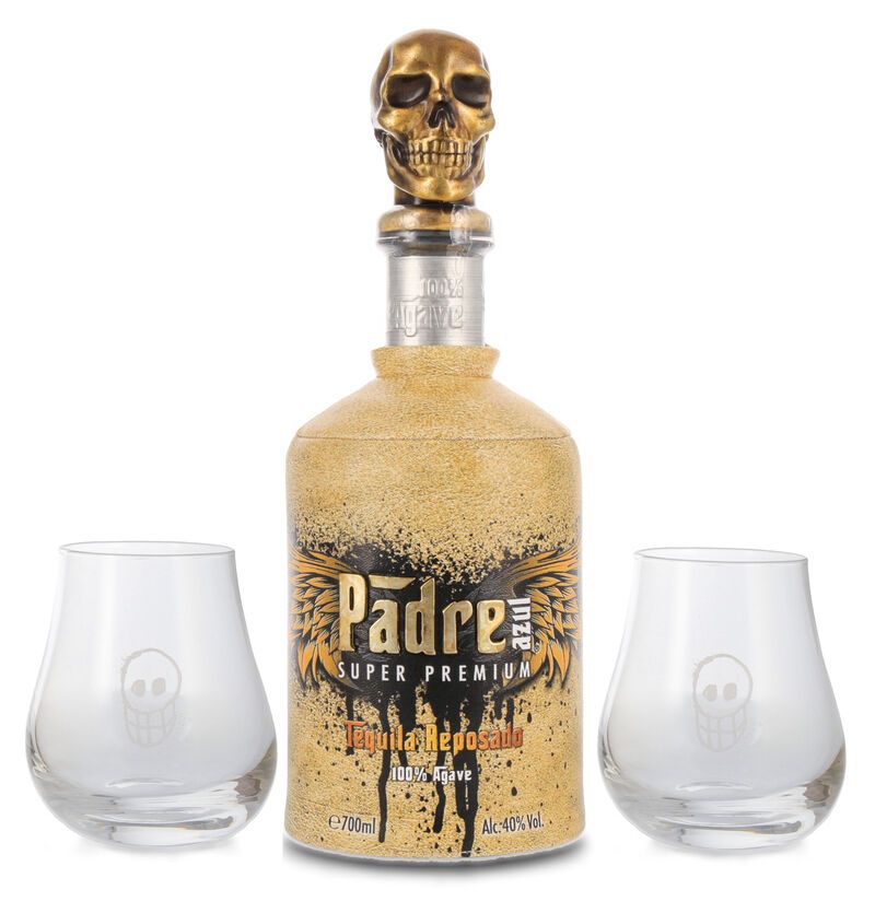 Padre Azul Reposado Tequila Geschenk-Set 40% vol. 0,70l | Weisshaus Shop