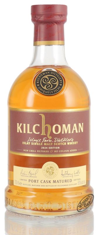Kilchoman Port Cask Matured Edition 2024 Islay Whisky 50% vol. 0,70l | Weisshaus Shop