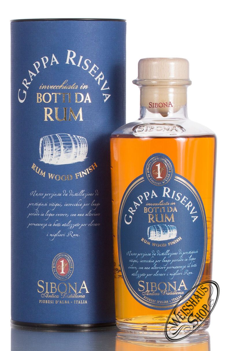 Sibona Grappa Riserva Botti da Rum 44% vol. 0,50l | Weisshaus Shop