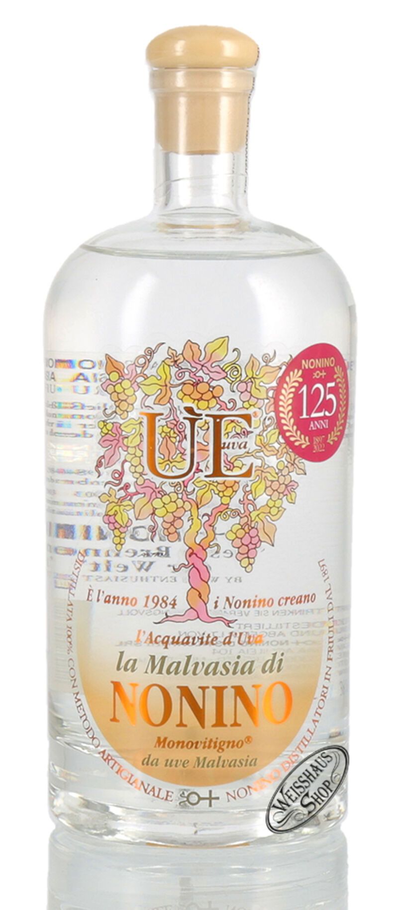 Nonino Grappa ÙE Di Malvasia Monovitigno 38% vol. 0,50l | Weisshaus Shop